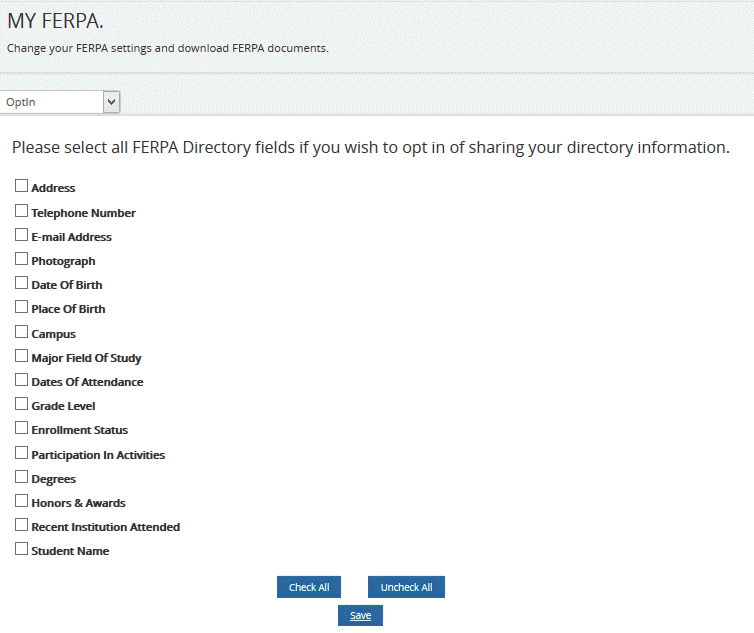 My FERPA