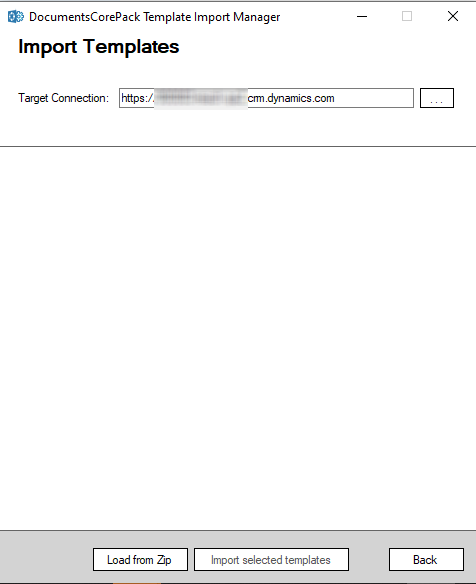 Importing and Exporting MSCRM DCP Templates
