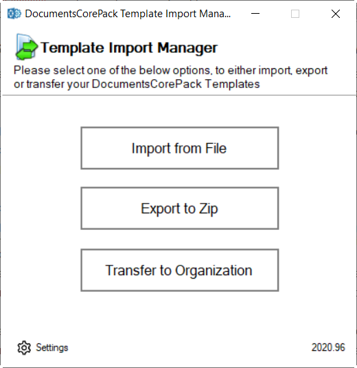 Importing and Exporting MSCRM DCP Templates