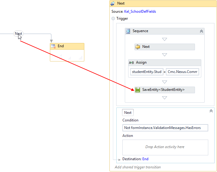 Create, Get, and Save Entity Activities