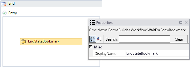 Passing Values to an End State Form