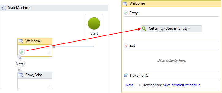 Create, Get, and Save Entity Activities