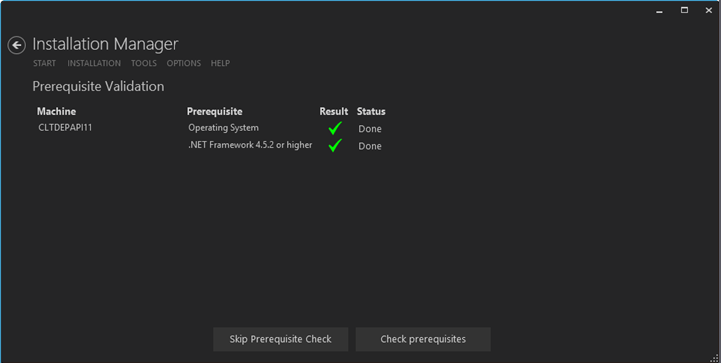 Review Configuration