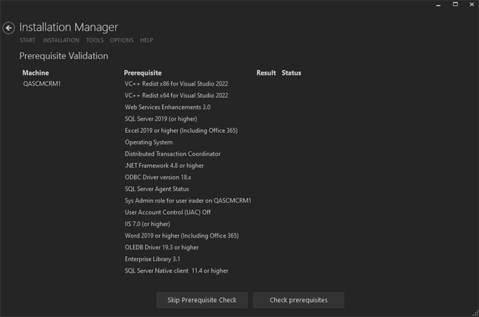 Review Configuration