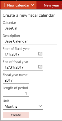 Create a Fiscal Calendar with Fiscal Years